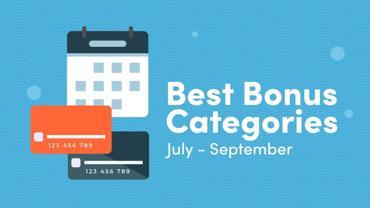 Best Cards for Bonus Categories July Through September 2025