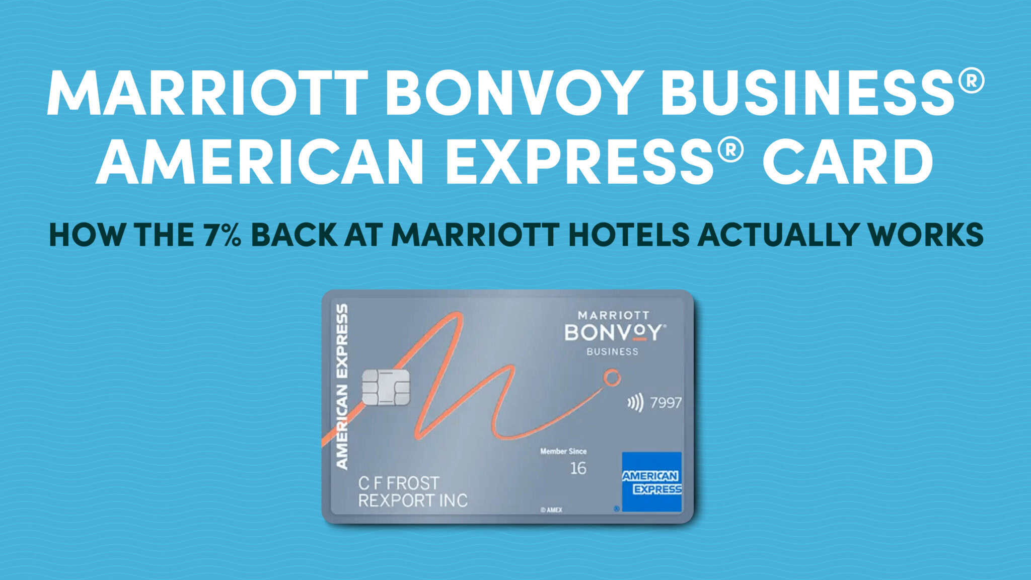 Marriott Bonvoy Business Card 7% Back at Hotels - How It Works and Is ...