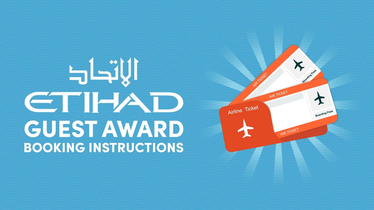 Etihad Guest Award Booking Instructions - 10xTravel