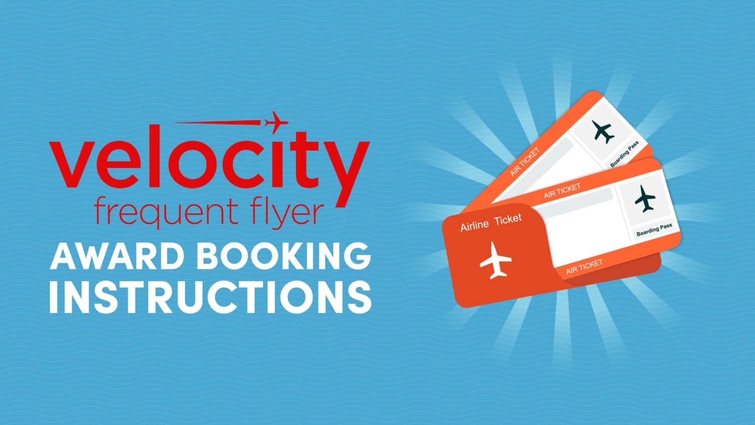 Virgin Australia Velocity Frequent Flyer Award Booking Instructions ...